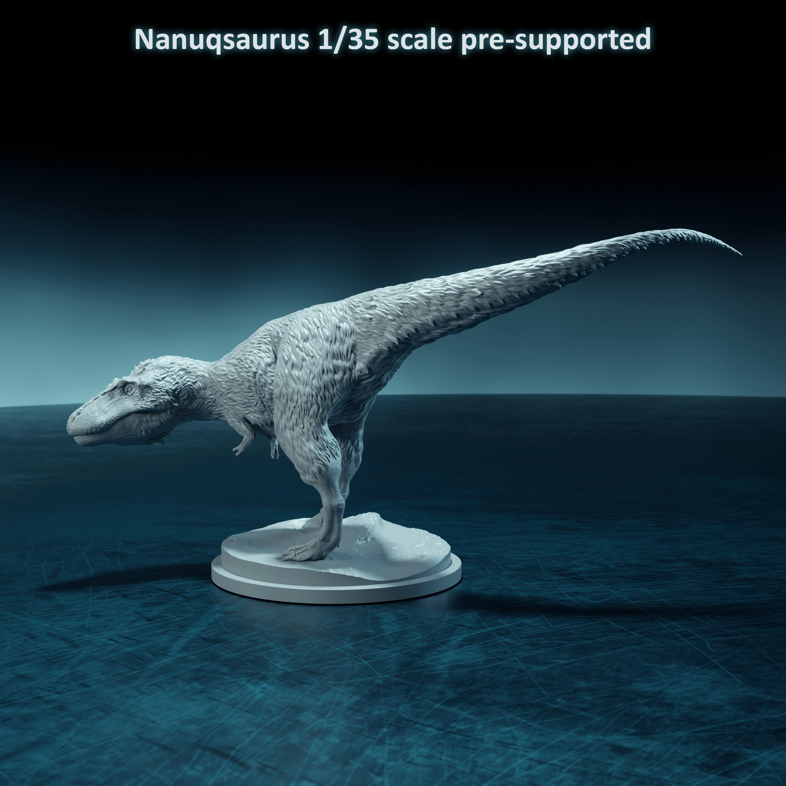 Nanuqsaurus sniffing 1-35 scale pre-supported dinosaur 3D model 3D ...