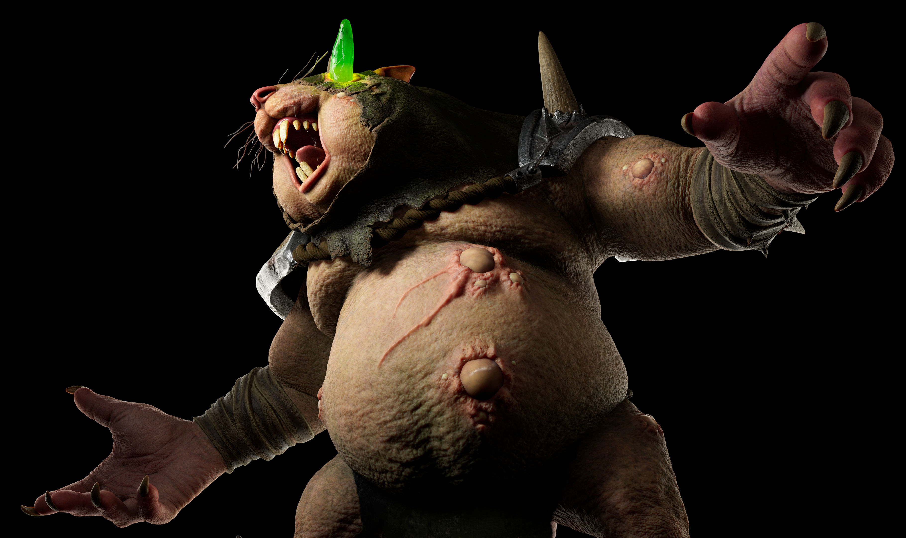 Fat Skaven Rat 3D model | CGTrader