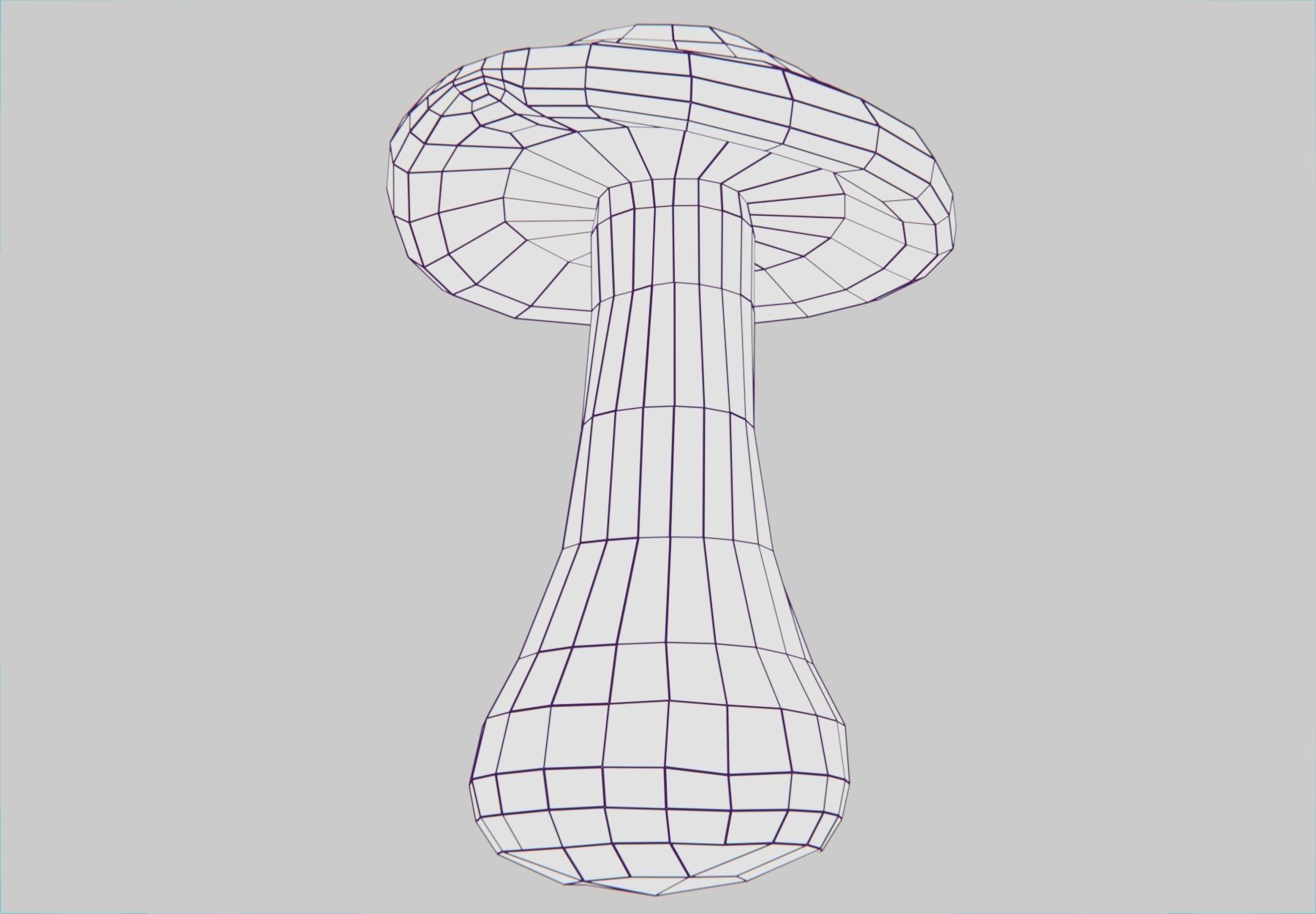 3D model Mushroom plus Emissive Texture VR / AR / low-poly | CGTrader