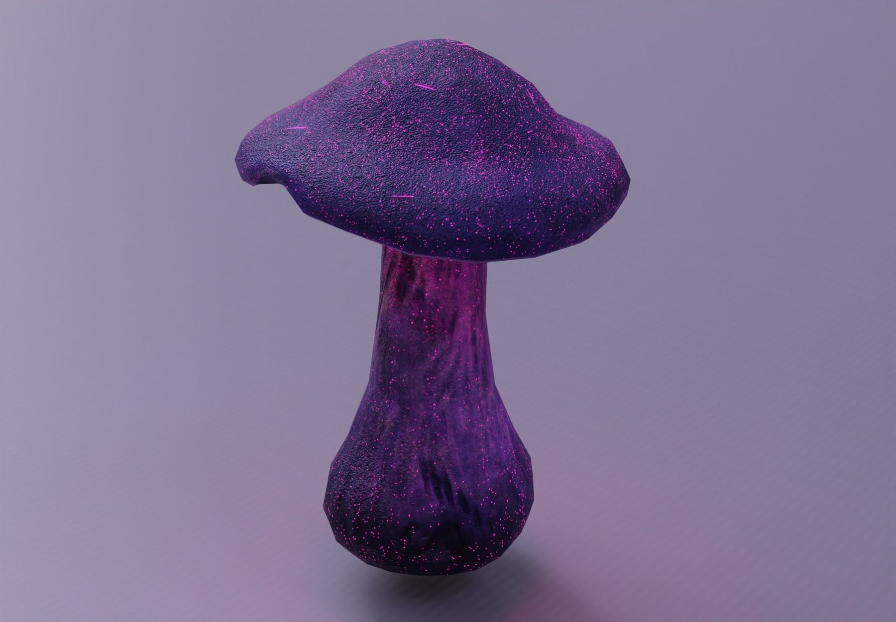 3D model Mushroom plus Emissive Texture VR / AR / low-poly | CGTrader