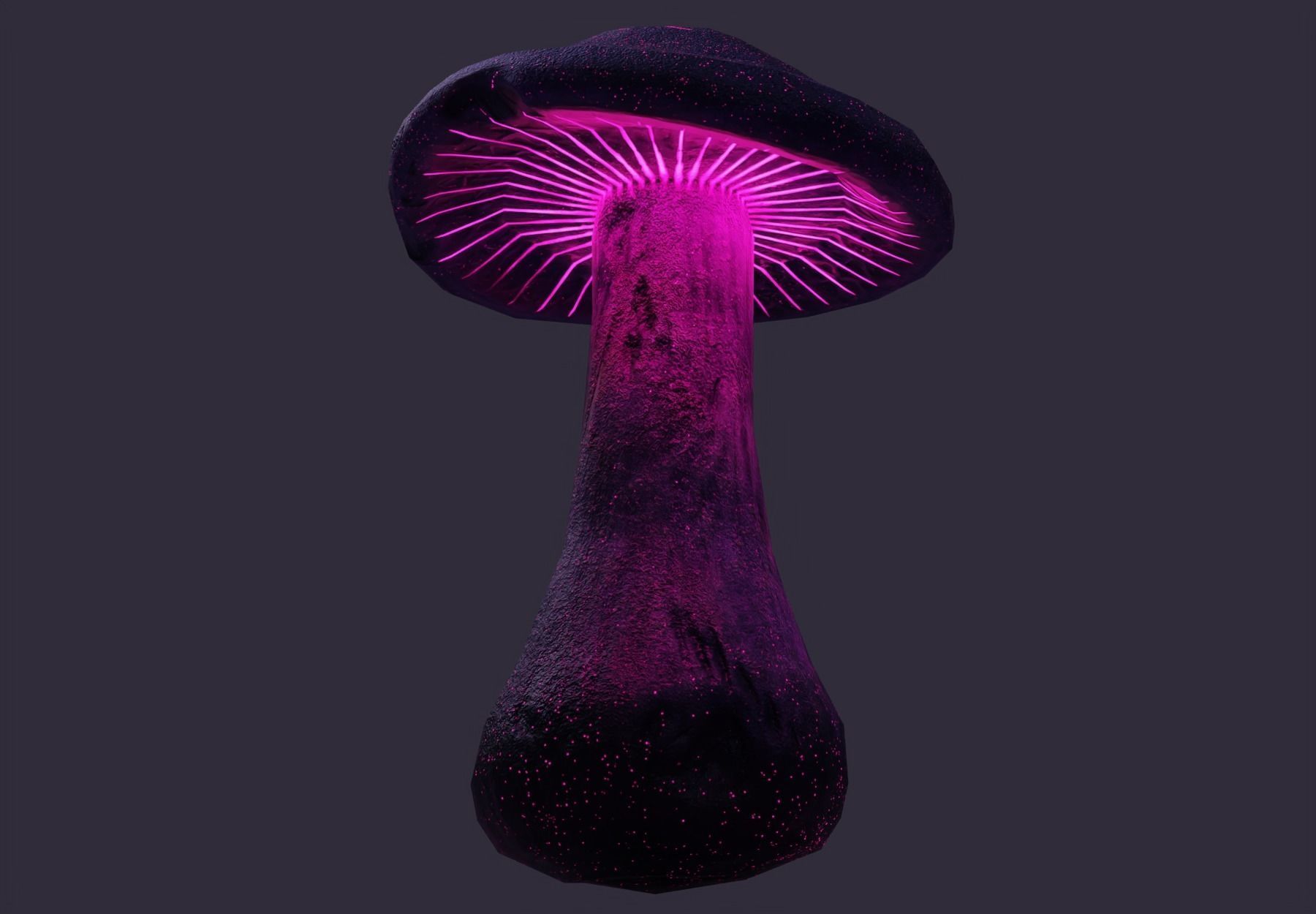 3D model Mushroom plus Emissive Texture VR / AR / low-poly | CGTrader