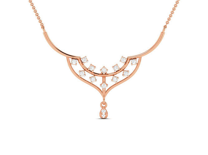 Light Weight Diamond Necklace 3dm renders details 3D model 3D printable ...