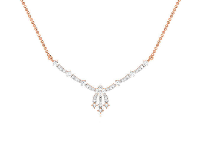 Light Weight Diamond Necklace 3dm renders details 3D model 3D printable ...