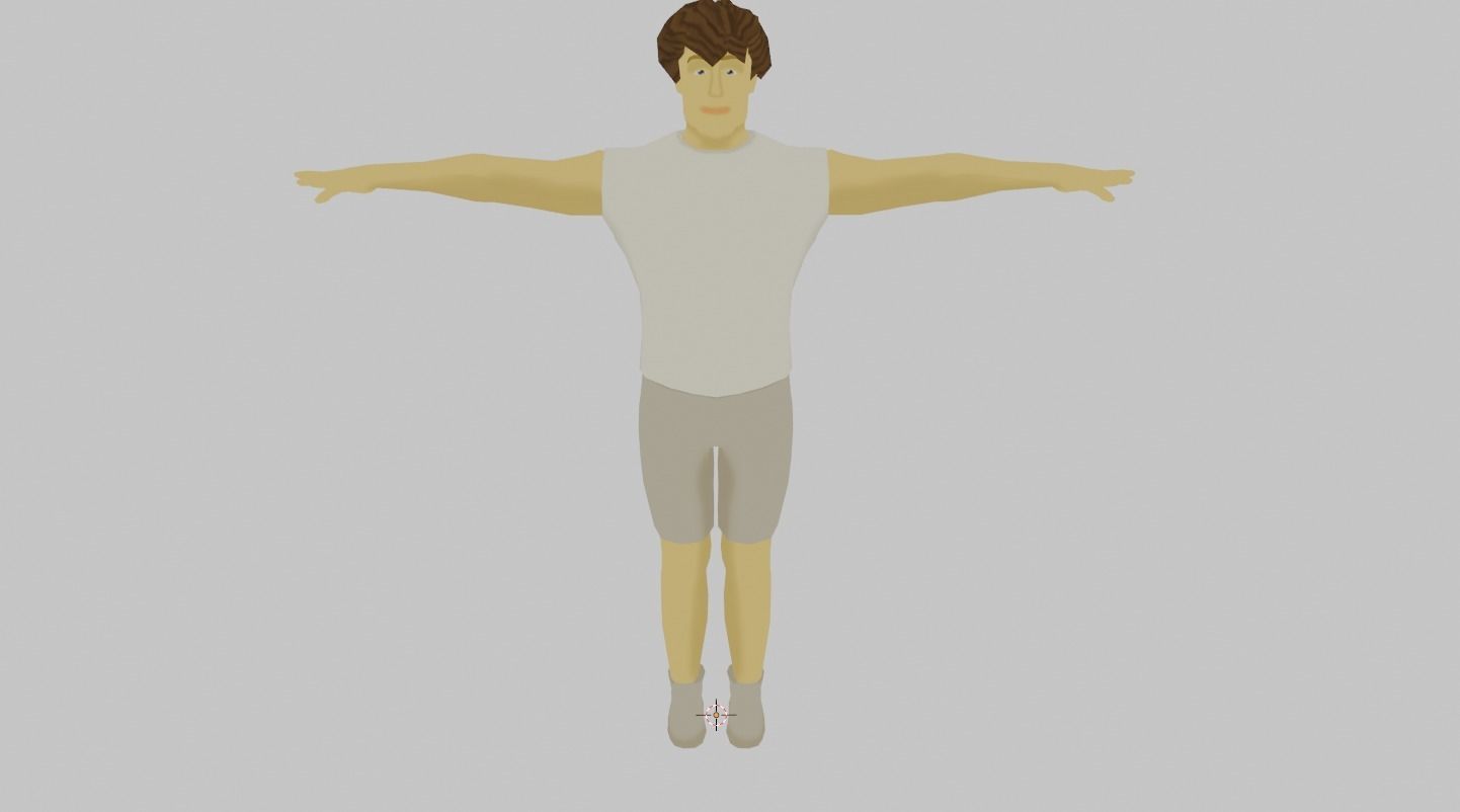 3D model 3D Low Poly Characters man VR / AR / low-poly | CGTrader