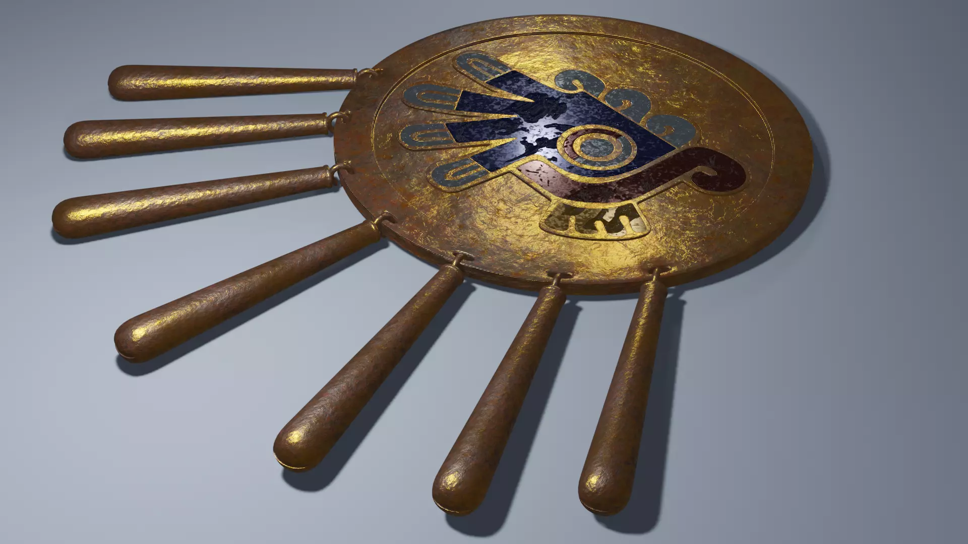 Aztec Atl Artifact 3D model | CGTrader