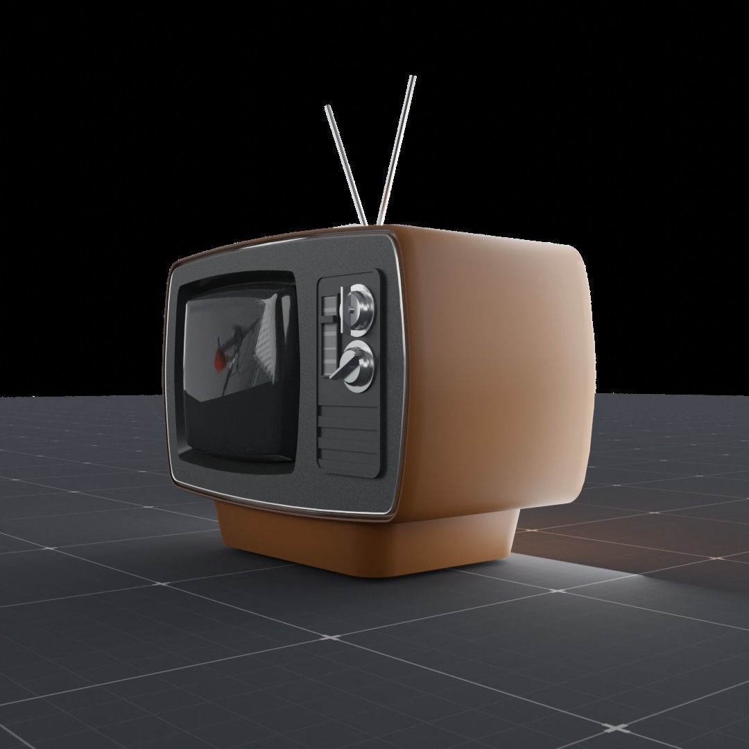 3D model Old CRT VR / AR / low-poly | CGTrader