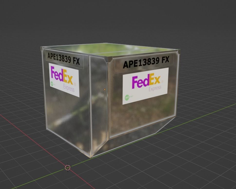 3D model Fedex Airport Container VR / AR / low-poly | CGTrader