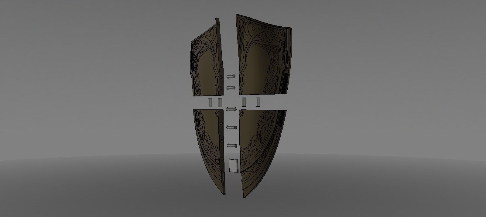 Lady Sif sword and Shield 3D model 3D printable | CGTrader