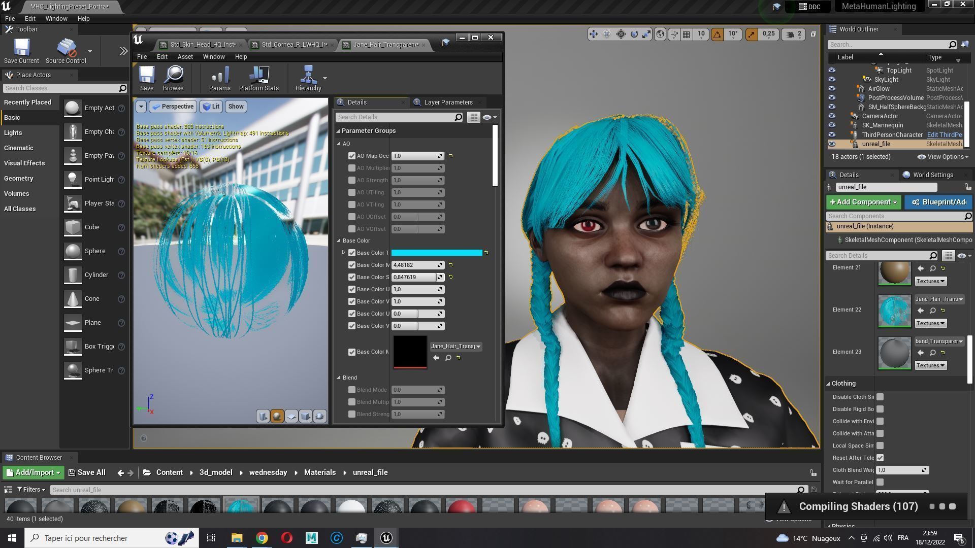 3D model Wednesday Jenna Ortega Woman VR / AR / low-poly | CGTrader