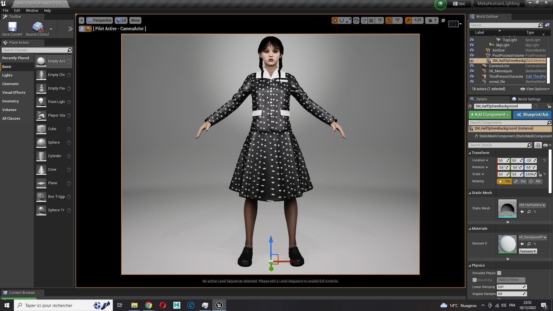 3D model Wednesday Jenna Ortega Woman VR / AR / low-poly | CGTrader