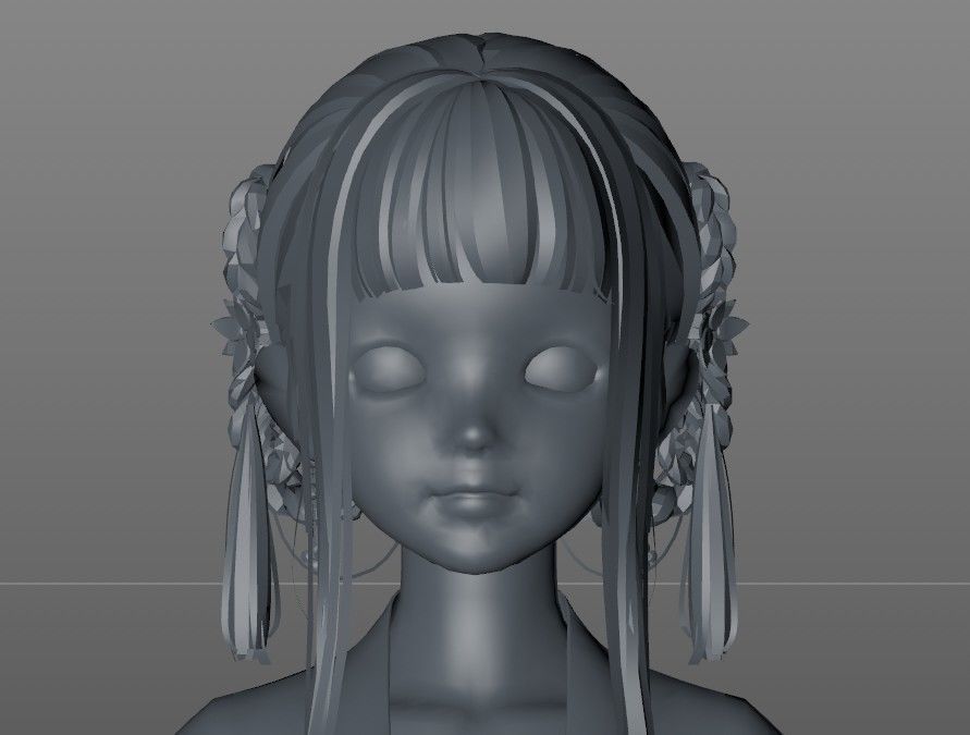 Cartoon Hanfu Girl 3d Model Cgtrader