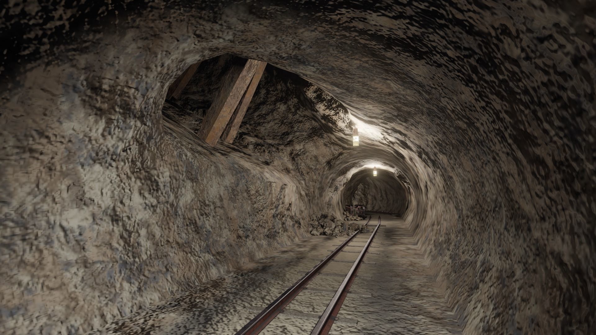 3D model Modular Mine Tunnels Version Two VR / AR / low-poly | CGTrader
