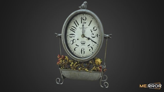 Antique Clock 3D model | CGTrader