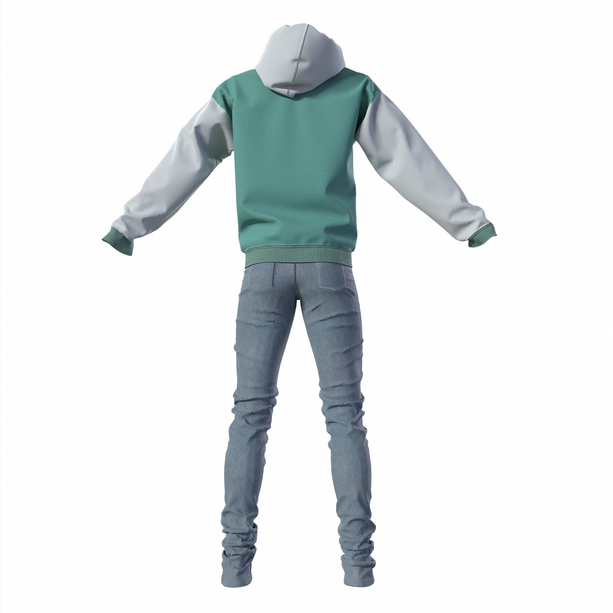 3D man clothes hoodie pants streetwear 3D model | CGTrader