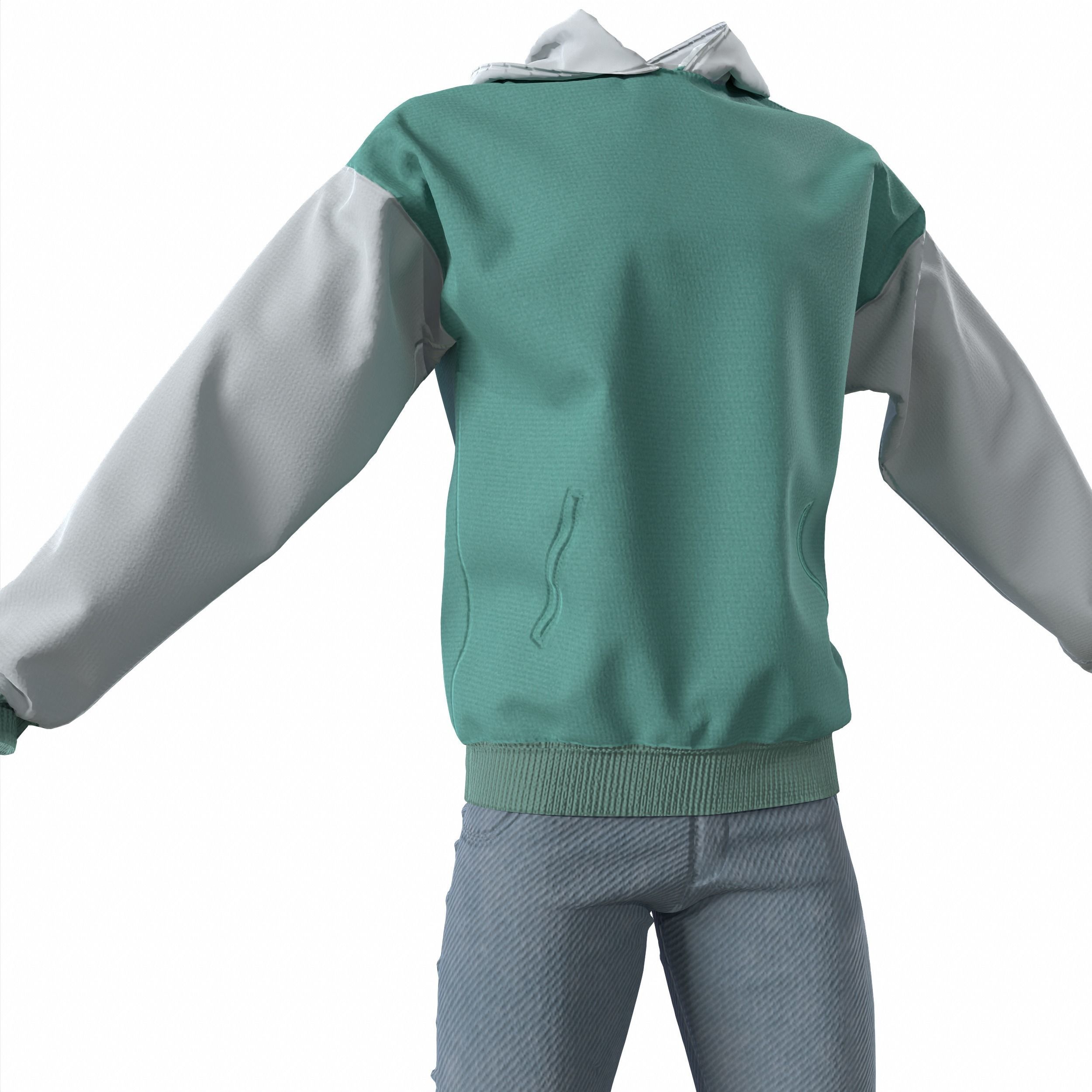 3D man clothes hoodie pants streetwear 3D model | CGTrader