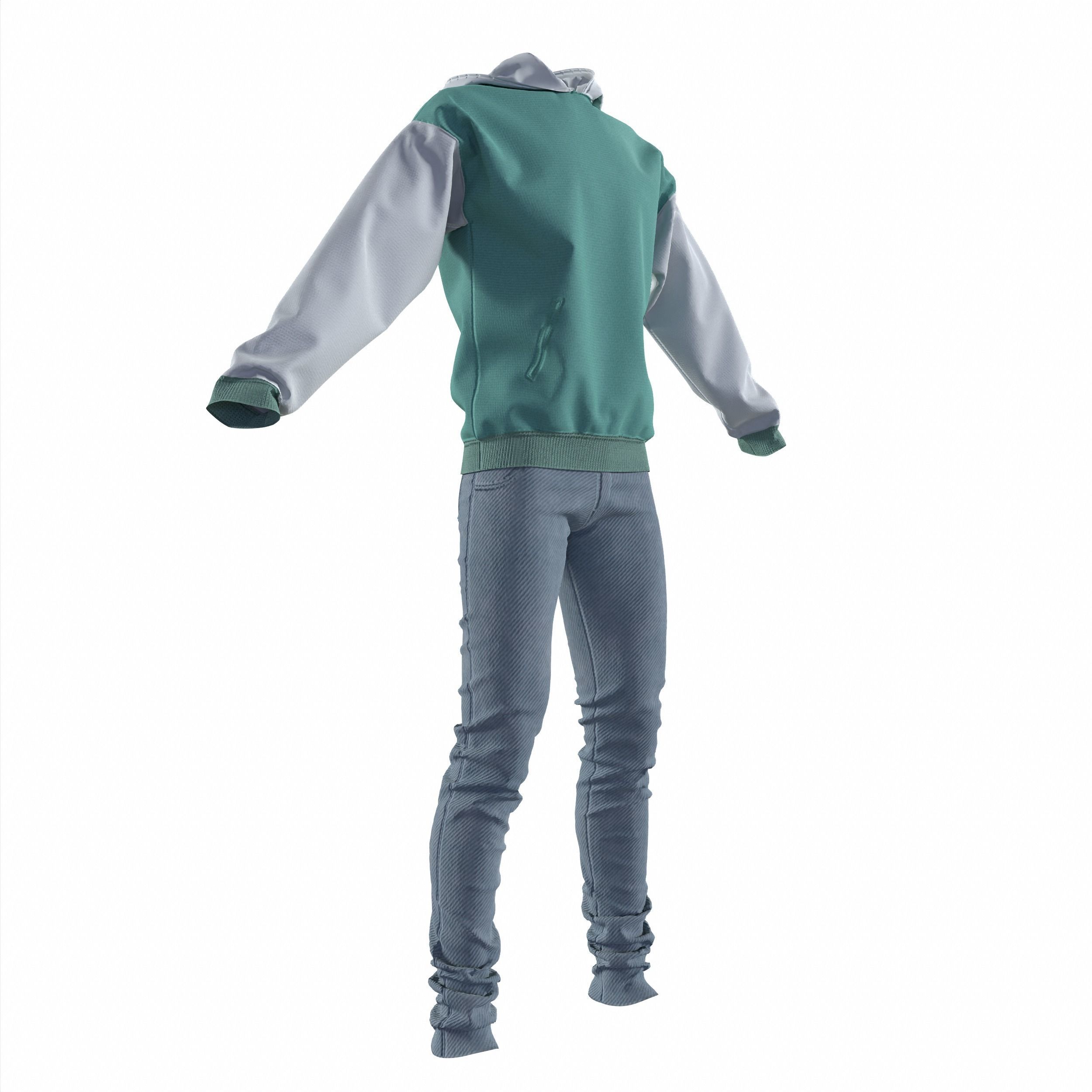 3D man clothes hoodie pants streetwear 3D model | CGTrader