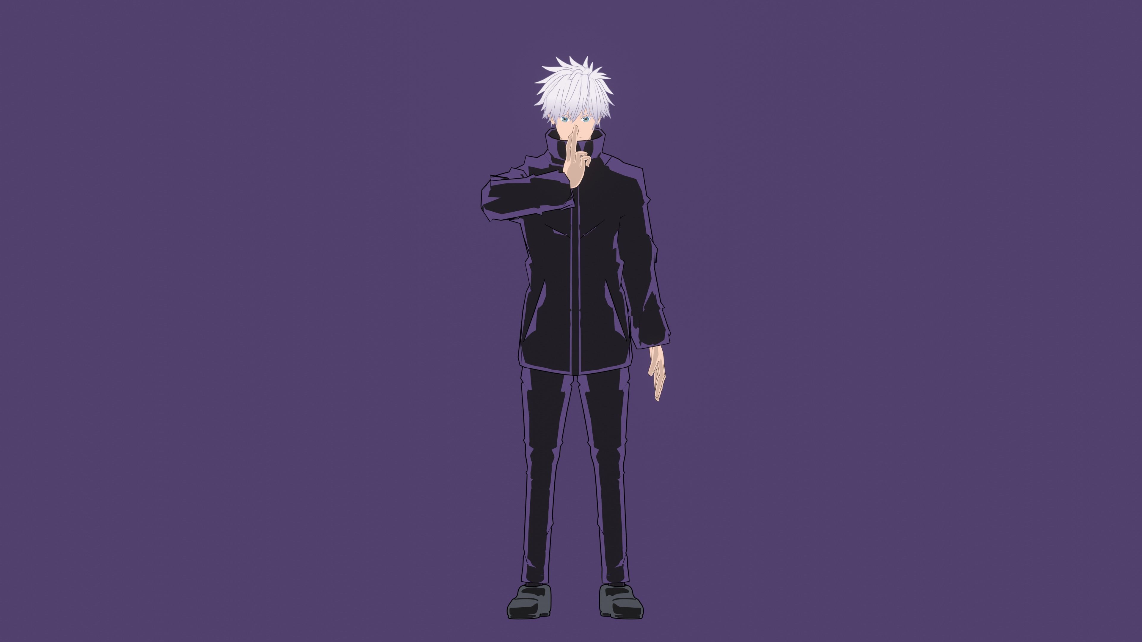 Gojo Satoru from anime jujutsu kaisen free 3D model animated rigged ...