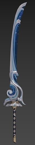 3D model All genshin impact weapons 143 Items VR / AR / low-poly | CGTrader