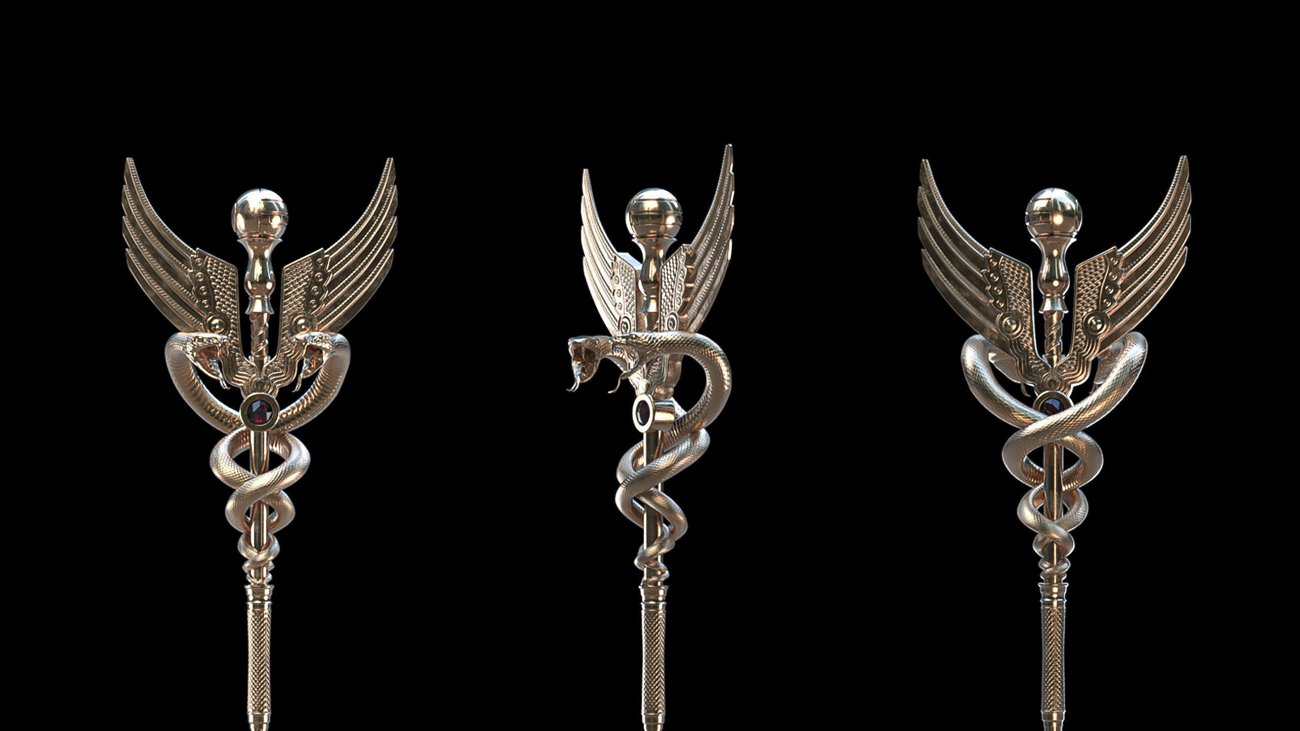 Caduceus - 3D Printing 3D model 3D printable | CGTrader