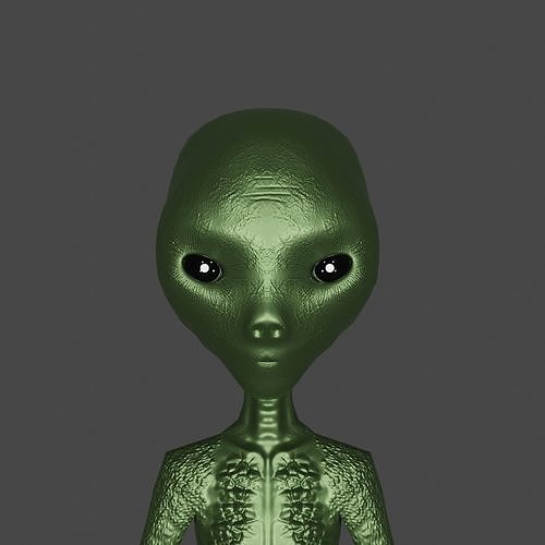 Alien free VR / AR / low-poly 3D model animated rigged | CGTrader