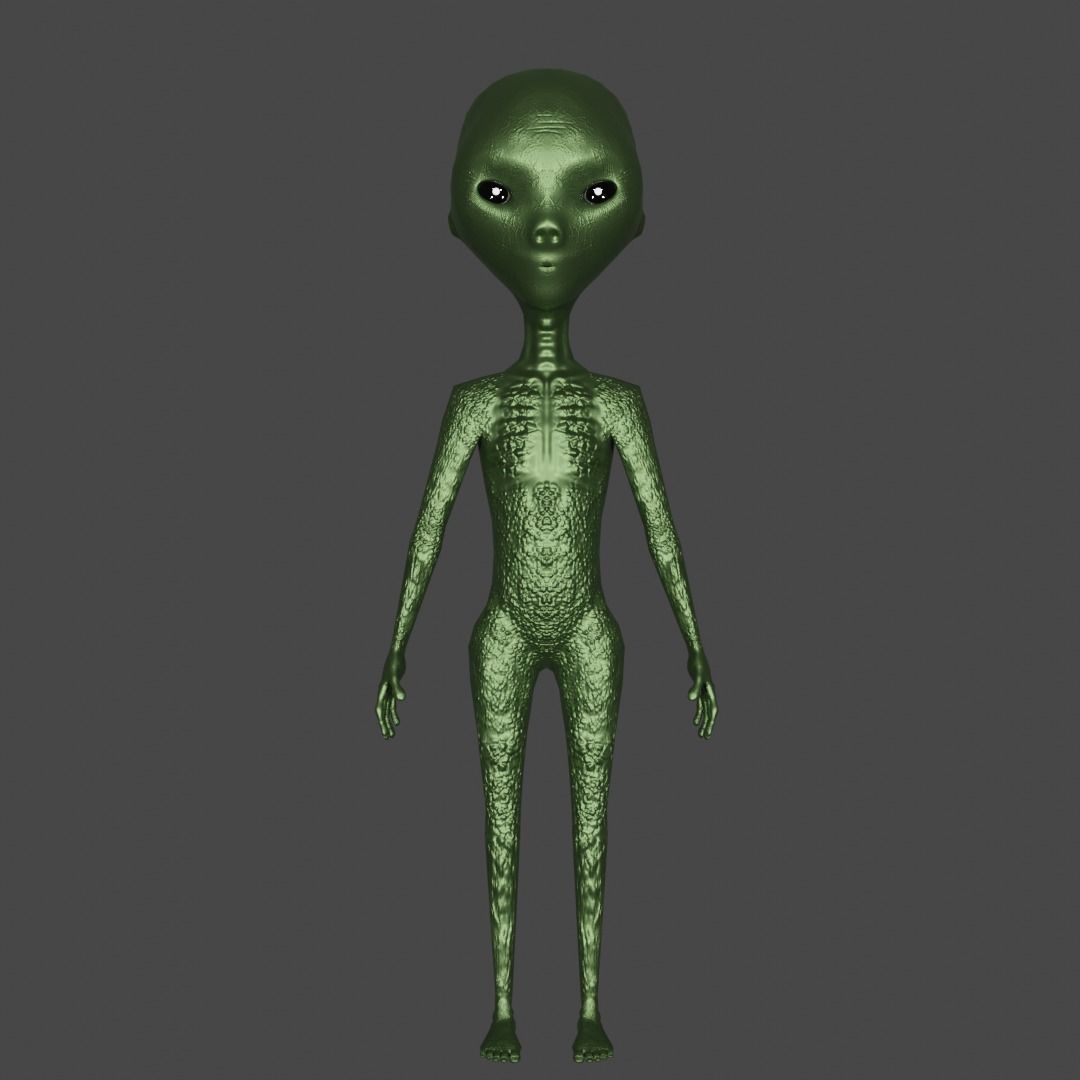 Alien free VR / AR / low-poly 3D model animated rigged | CGTrader