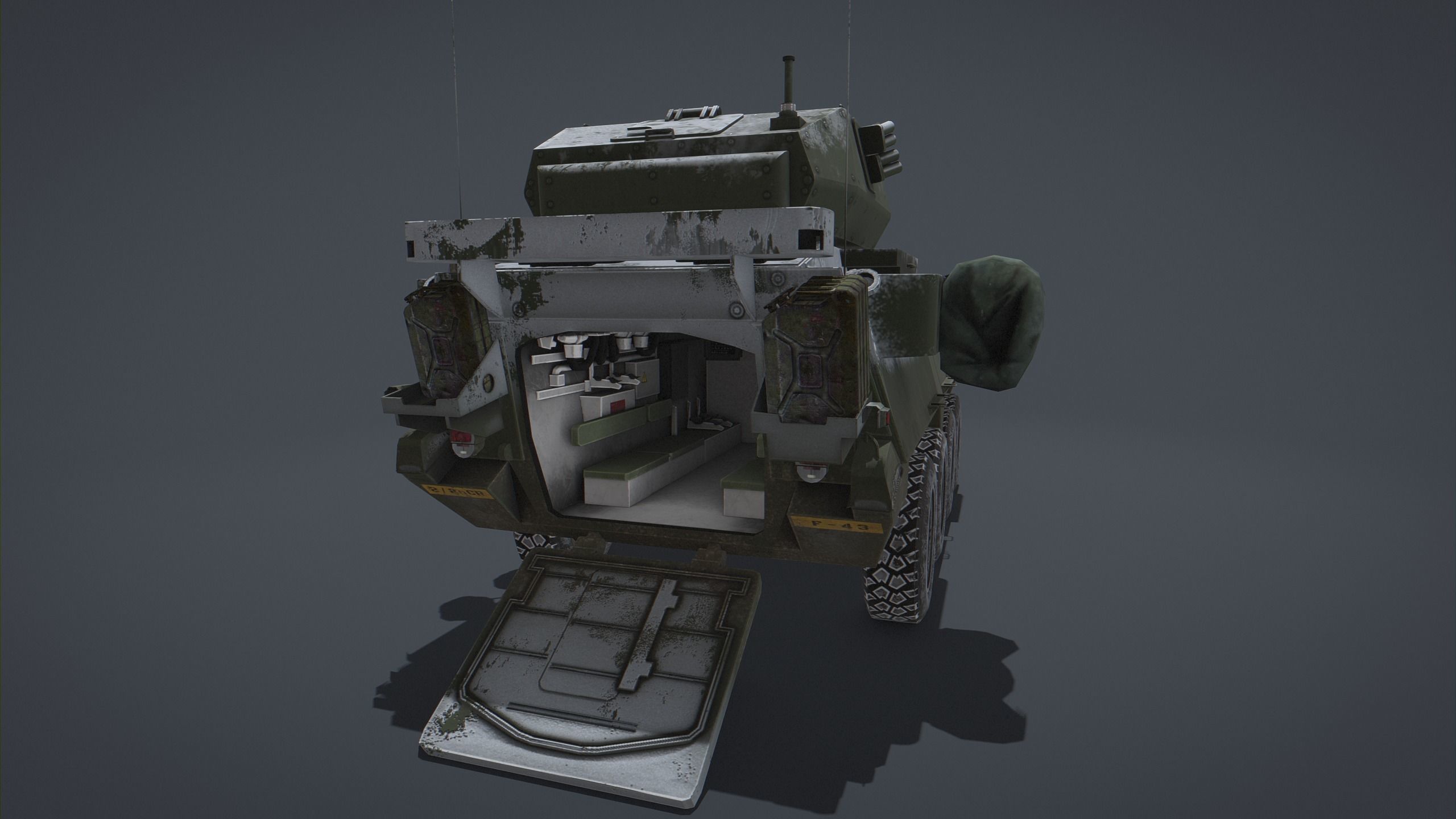 3D model Stryker M1296 Dragoon VR / AR / low-poly | CGTrader