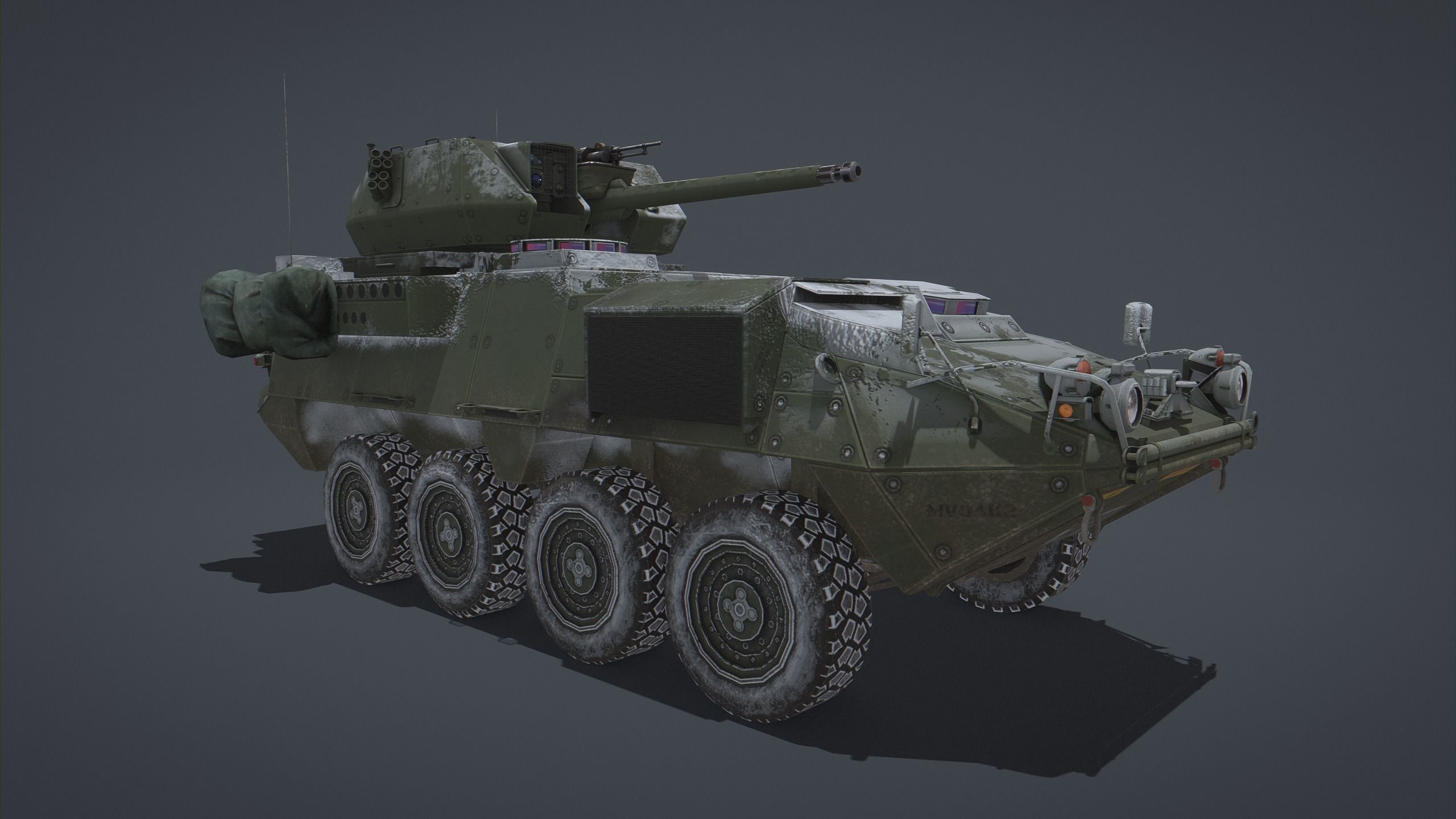 3D model Stryker M1296 Dragoon VR / AR / low-poly | CGTrader