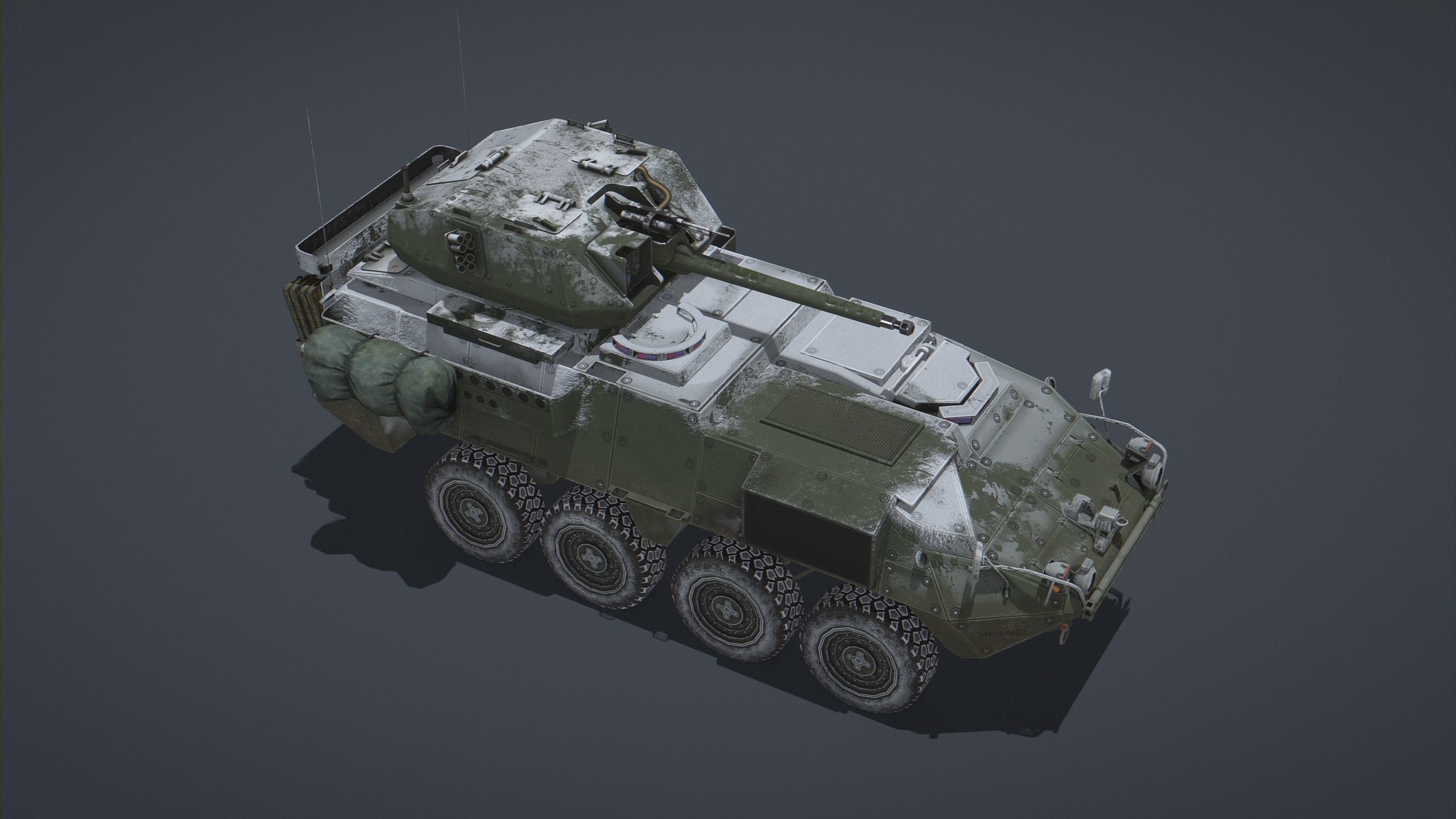 3D model Stryker M1296 Dragoon VR / AR / low-poly | CGTrader