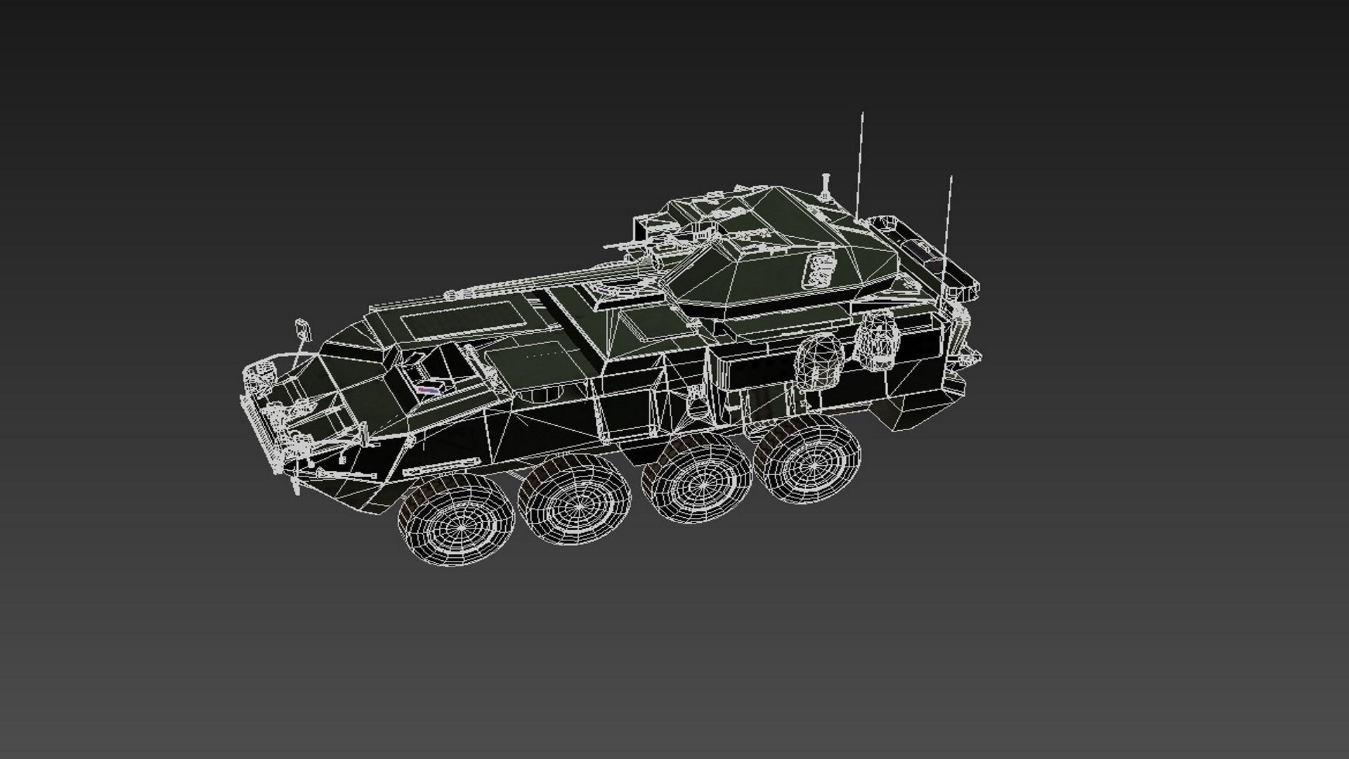 3D model Stryker M1296 Dragoon VR / AR / low-poly | CGTrader
