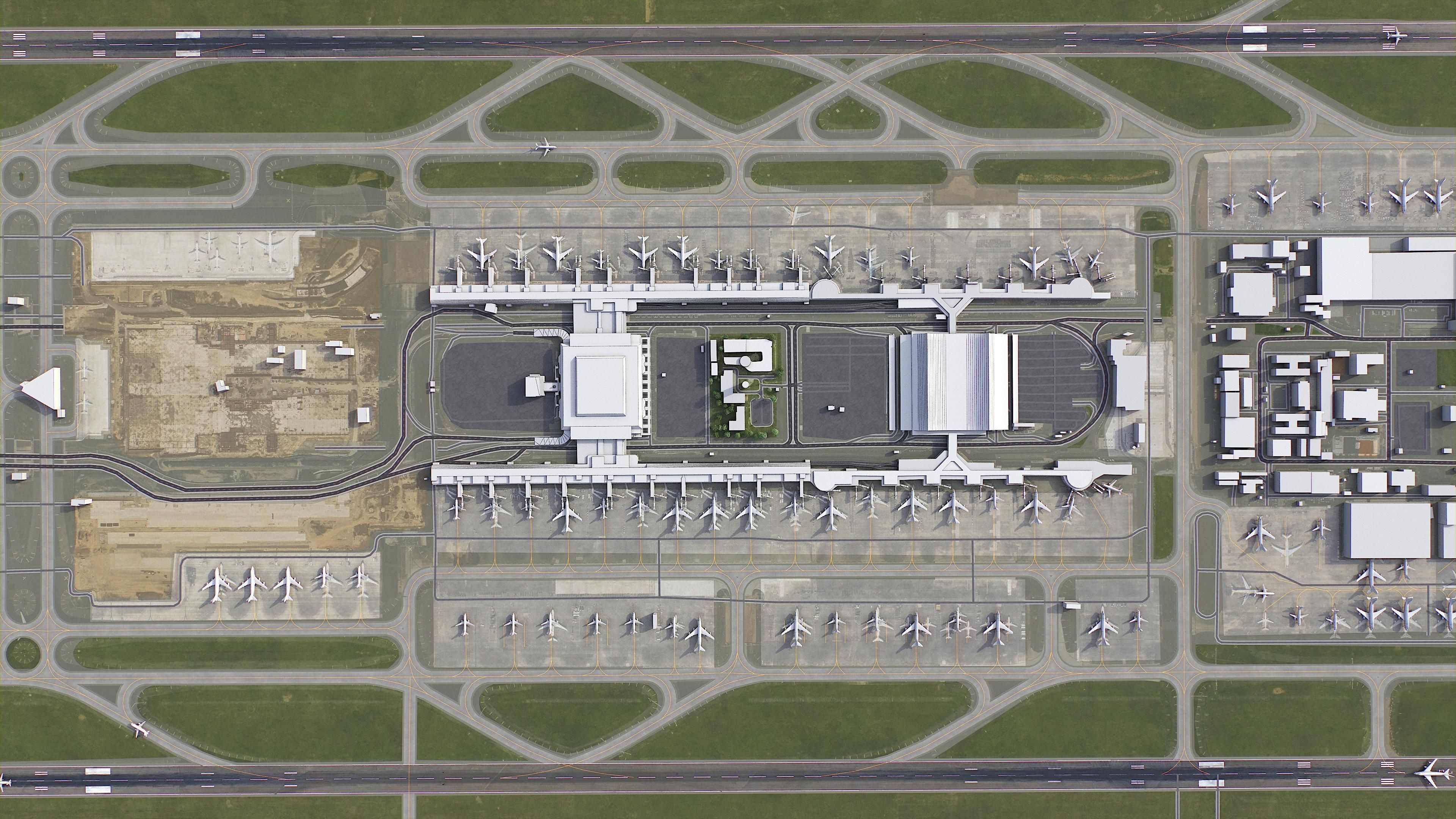 3D model Taoyuan Airport VR / AR / low-poly | CGTrader