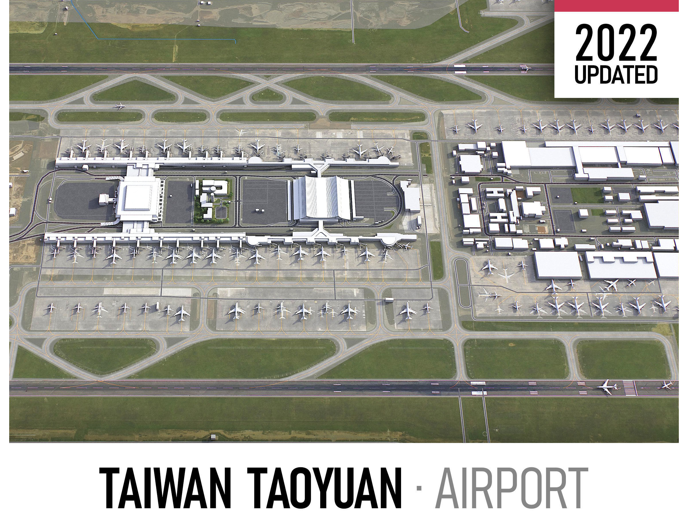 3D model Taoyuan Airport VR / AR / low-poly | CGTrader