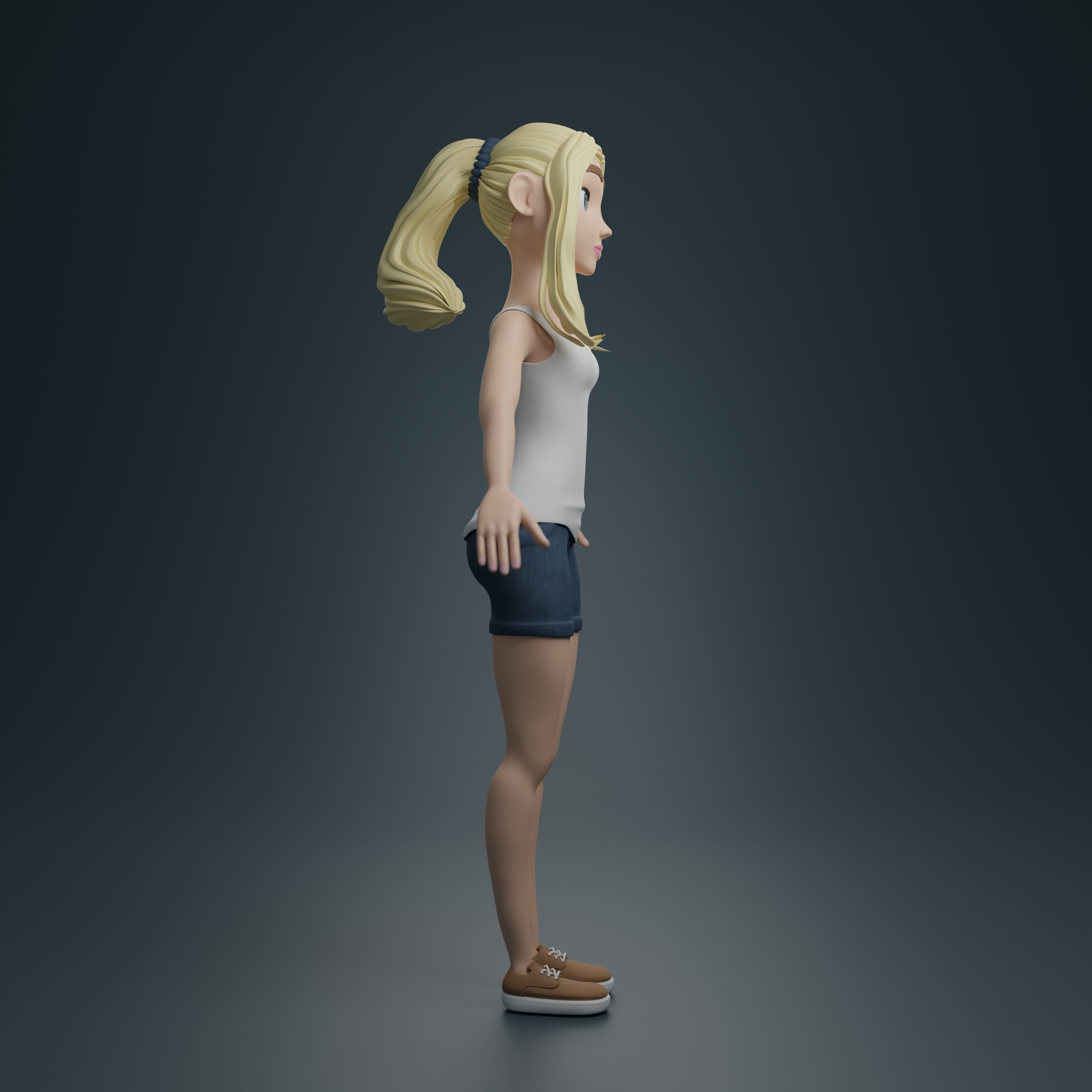 3D model Polina - 3D Stylized Character VR / AR / low-poly | CGTrader