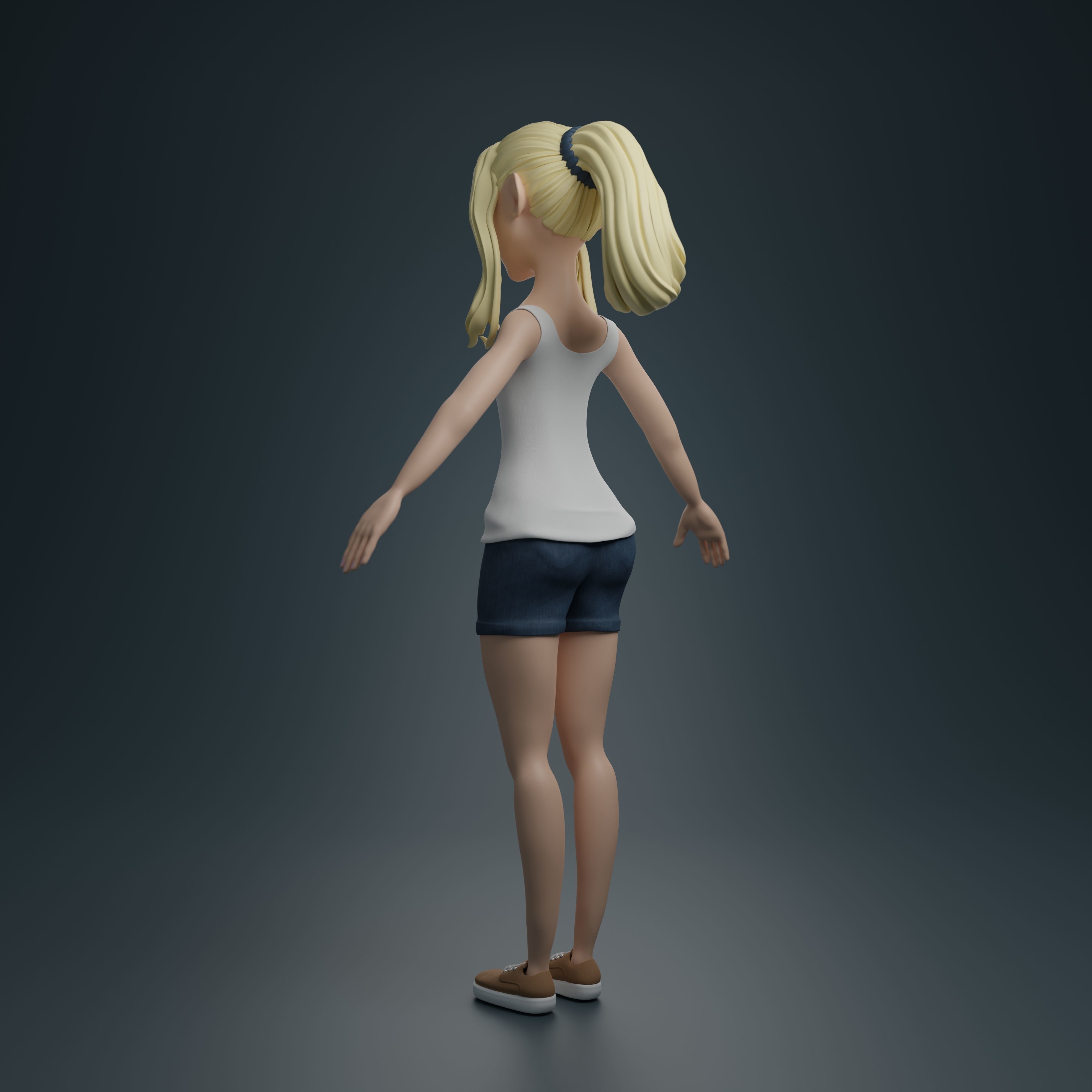 3D model Polina - 3D Stylized Character VR / AR / low-poly | CGTrader