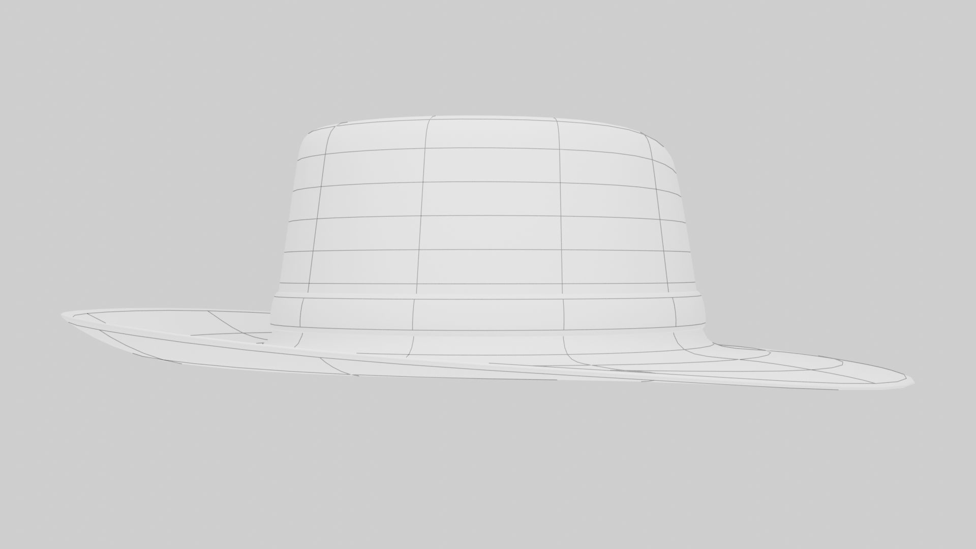 Purple Panama Hat in 3D Easy Cartoon Style 3D model | CGTrader