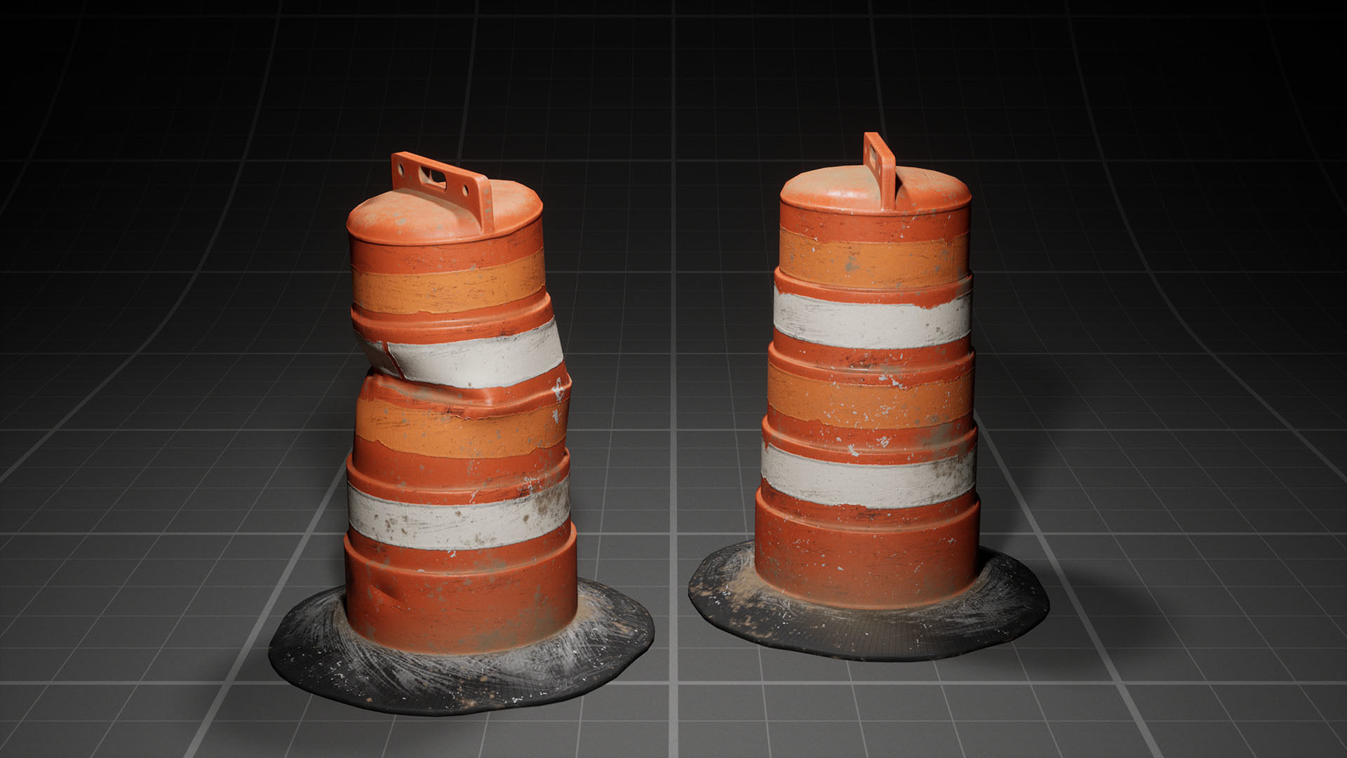 3D model Used Road Props batch01 VR / AR / low-poly | CGTrader