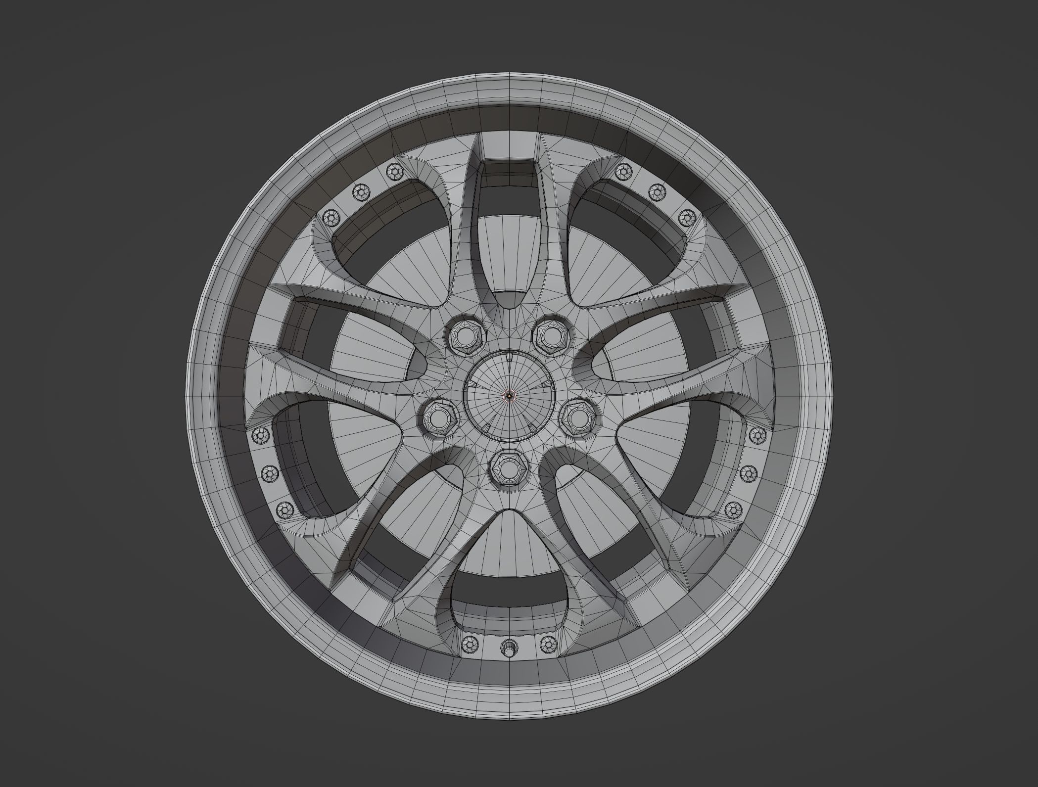 3D model Minerva - 3 Piece Wheels - Game Ready VR / AR / low-poly ...