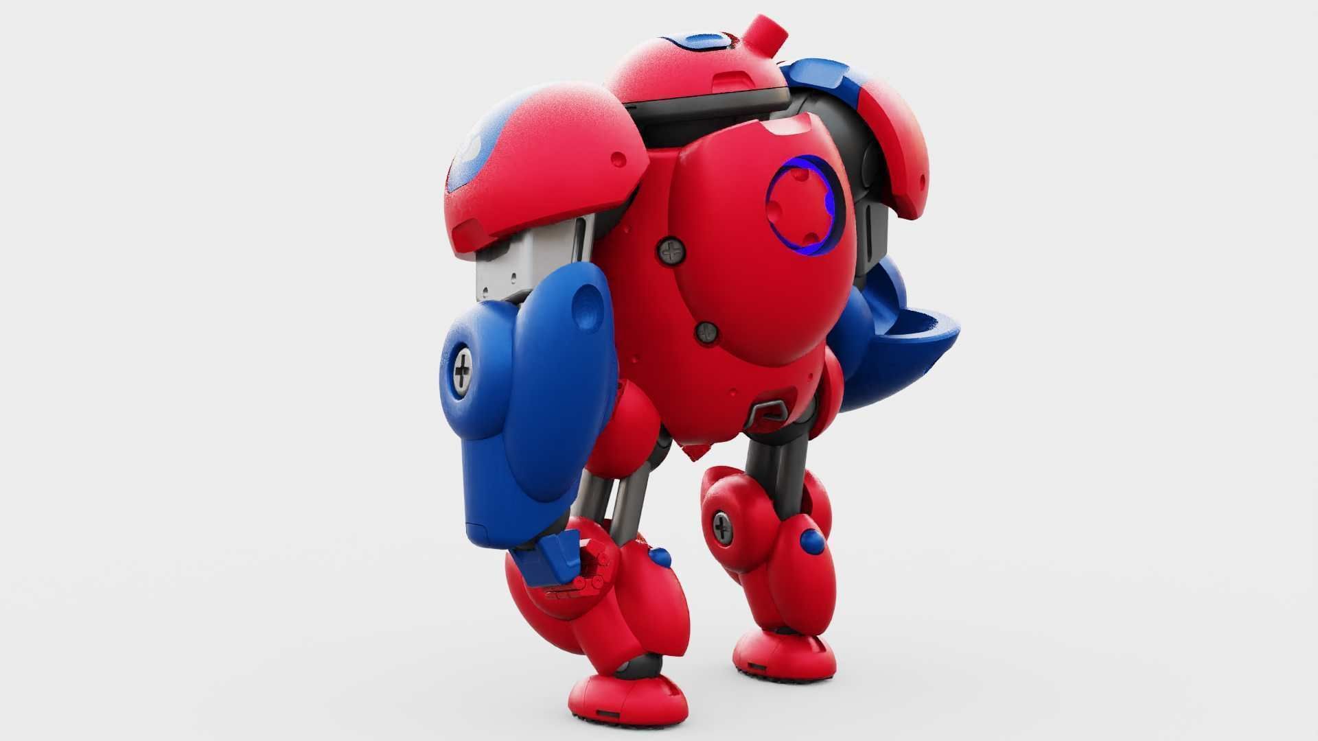 TOY BOT MONG RIGGED 3D model rigged | CGTrader