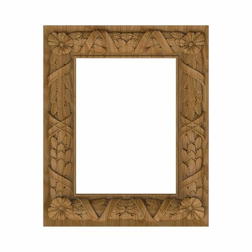 Carved picture frame STL 3D model | CGTrader
