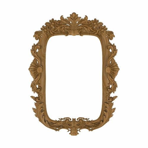 Carved picture frame STL 3D model | CGTrader