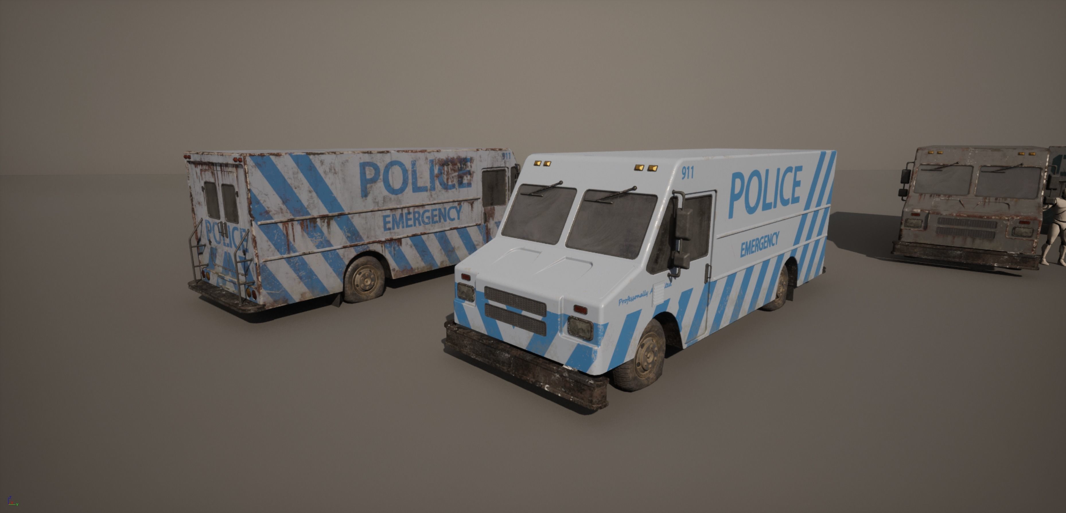 3D model Vehicle Pack - Vans VR / AR / low-poly | CGTrader