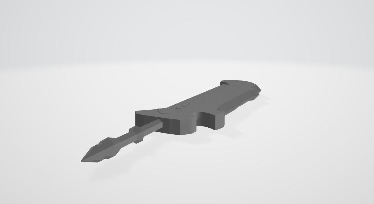 Rage blade free 3D model 3D printable | CGTrader