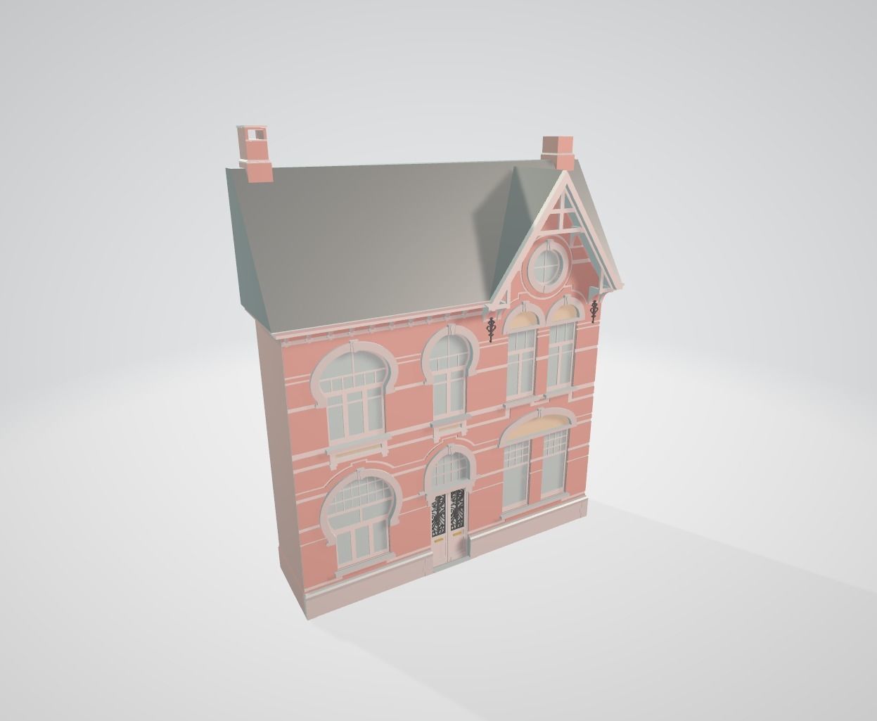 Art nouveau house - maquette 3D model 3D printable | CGTrader