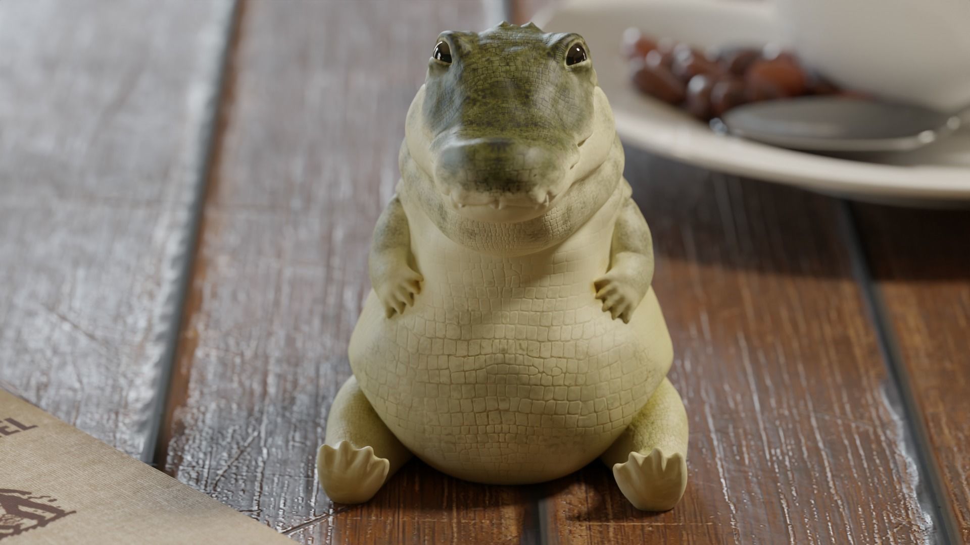 Fat Crocodile 3D model 3D printable | CGTrader