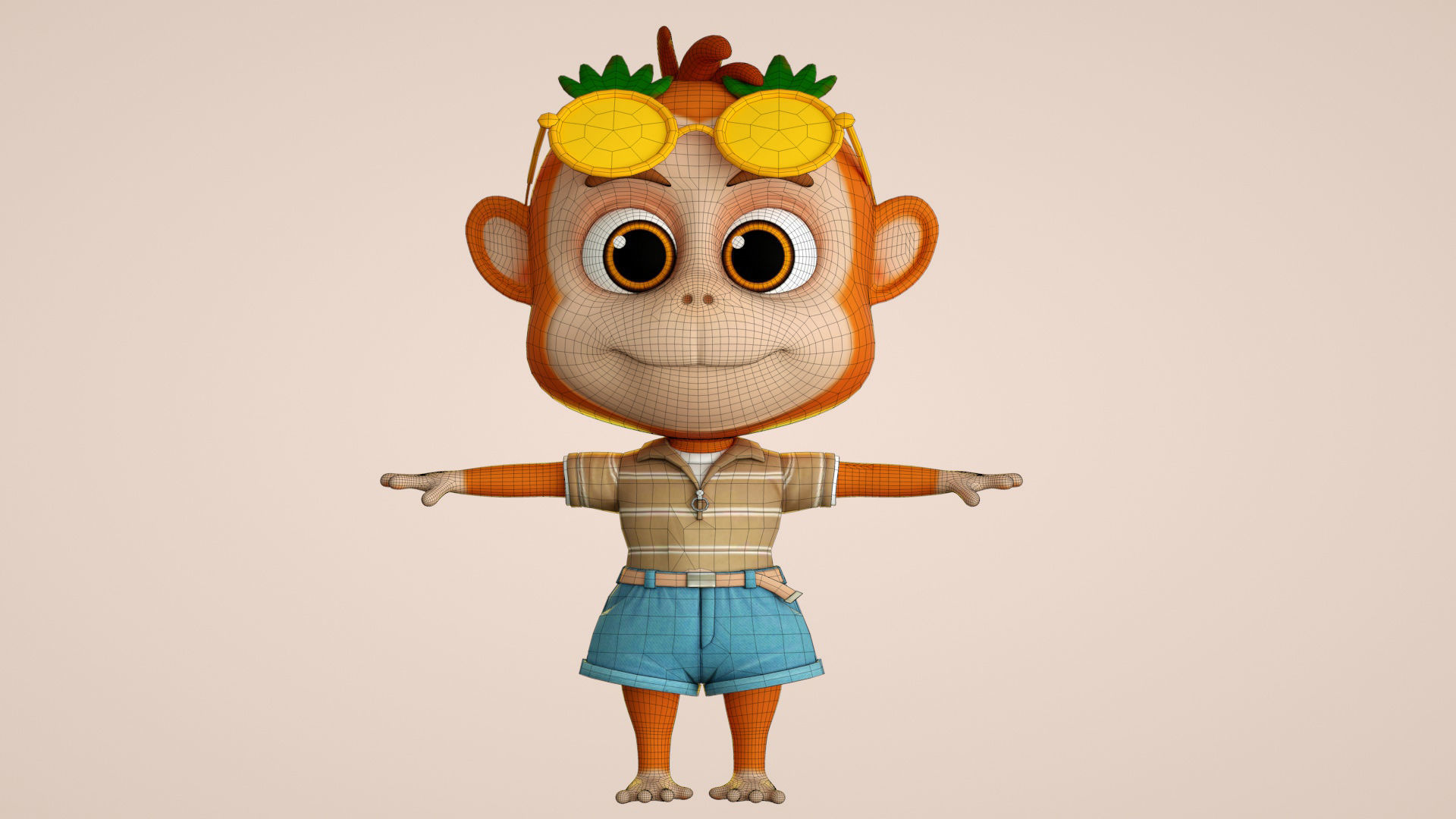 cartoon monkey 3D model | CGTrader