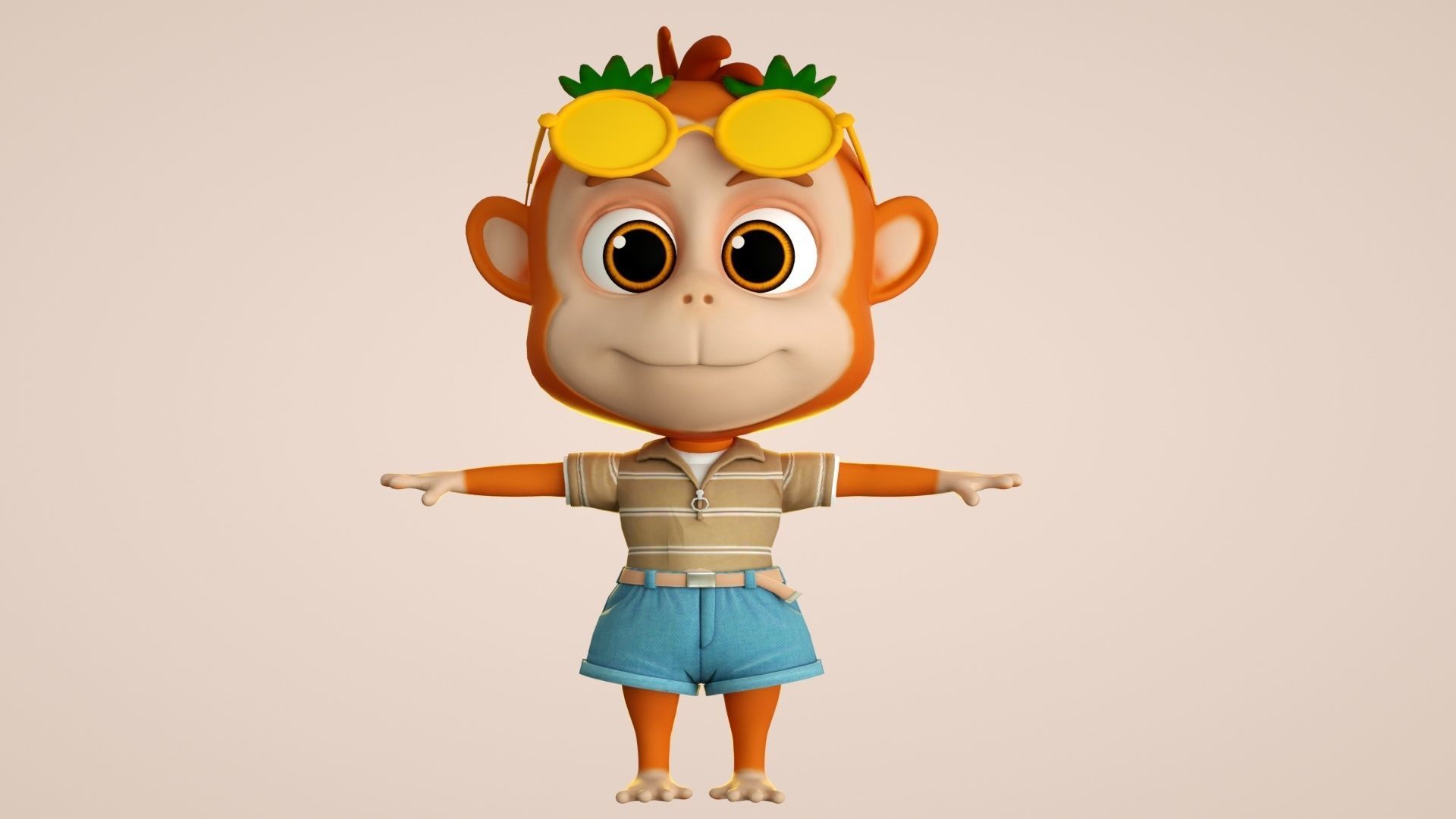 cartoon monkey 3D model | CGTrader