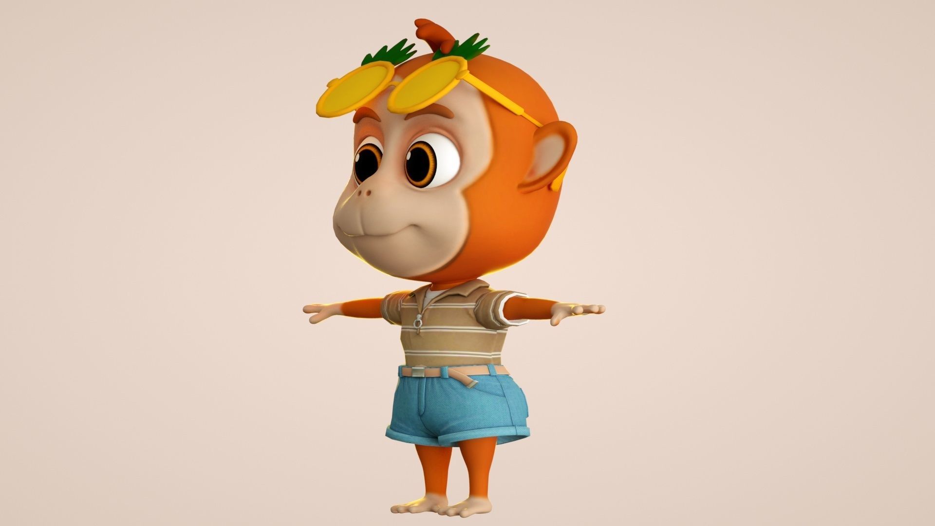 cartoon monkey 3D model | CGTrader