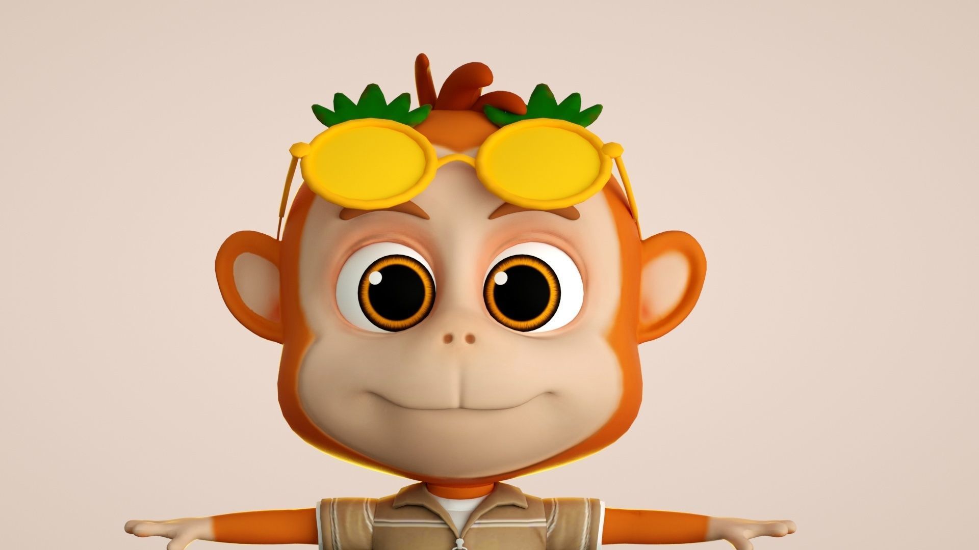 cartoon monkey 3D model | CGTrader