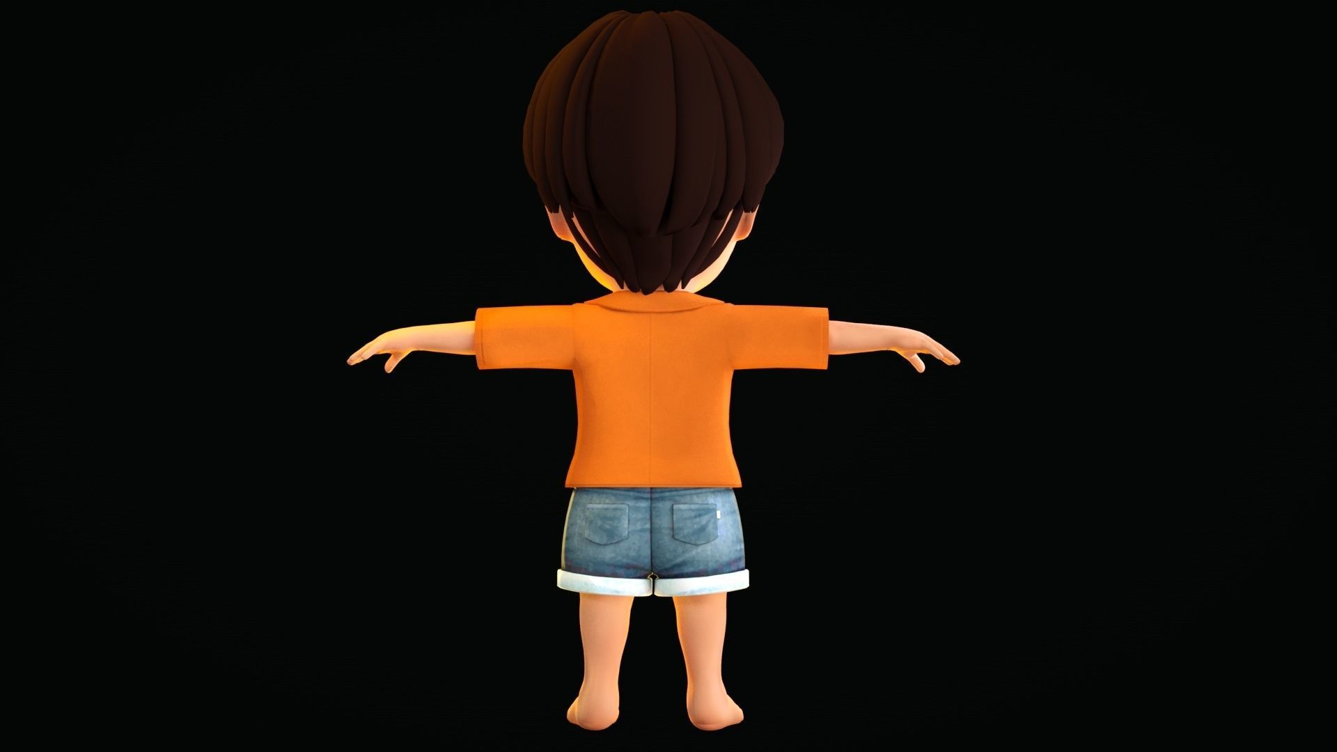 cartoon boy boy child student 3D model | CGTrader