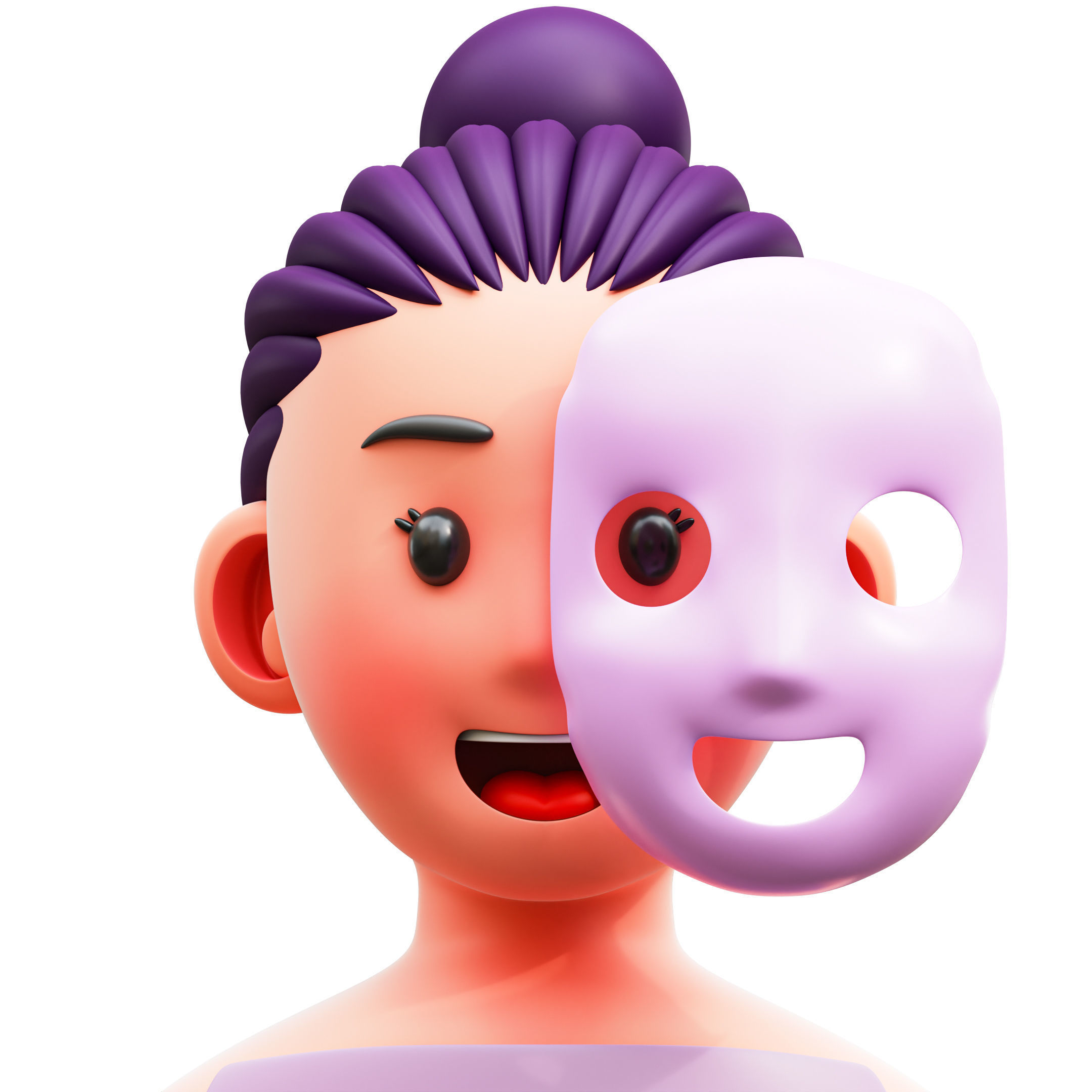 3D model Facial Mask 3D Icon VR / AR / low-poly | CGTrader