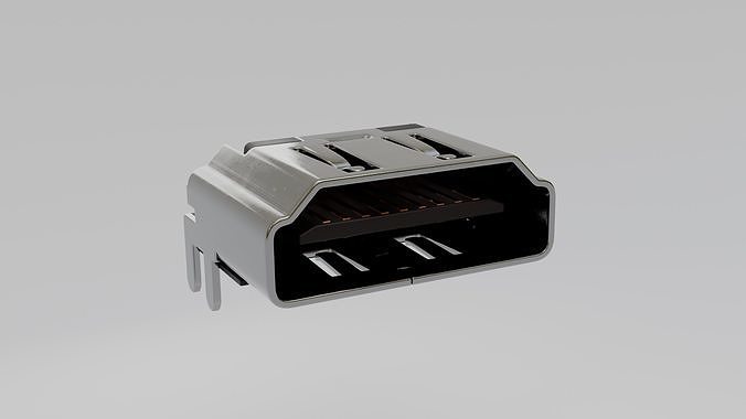 3D model HDMI Type A Female Port PBR VR / AR / low-poly | CGTrader